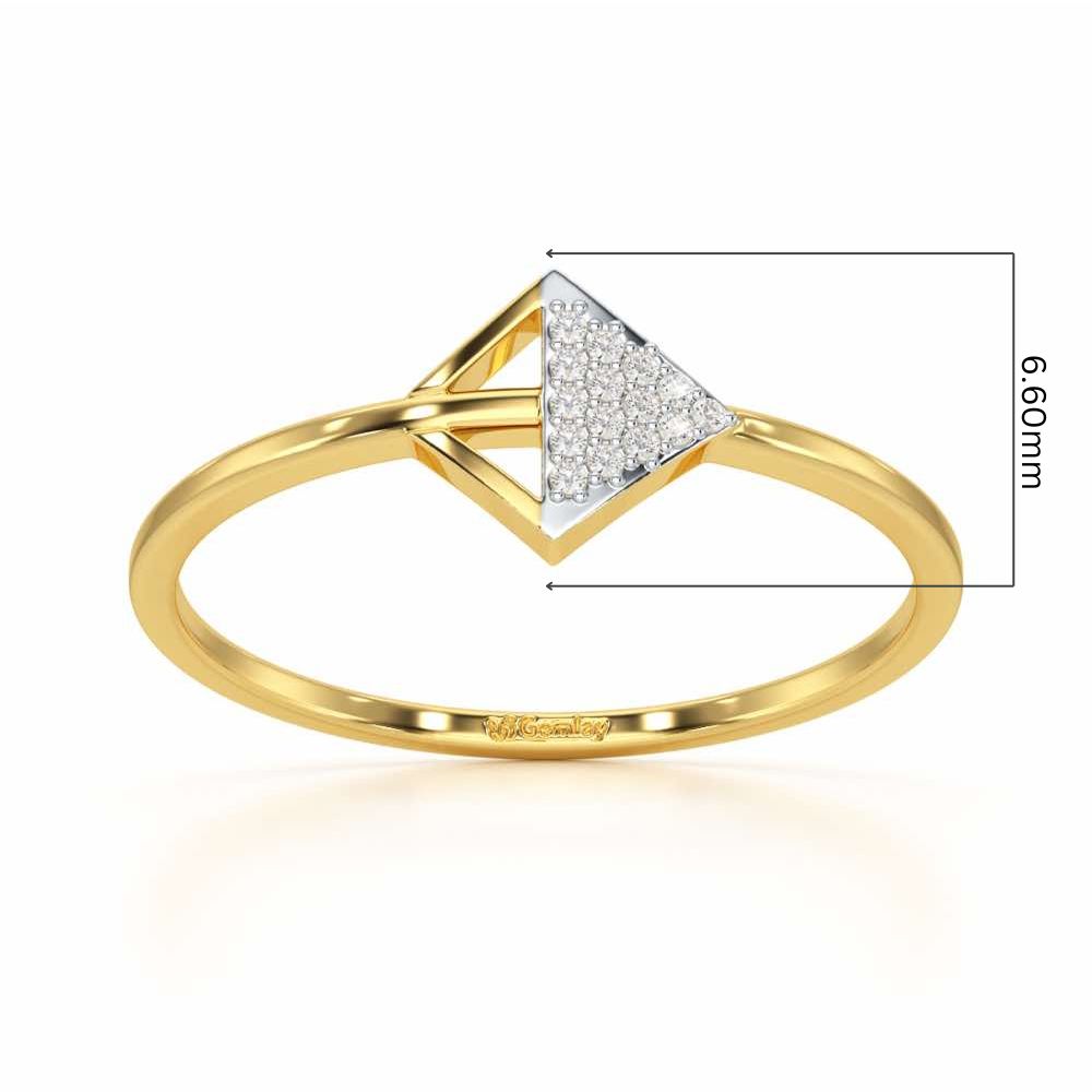 Buy Light Weight Gold & Diamond Rings Online for Women