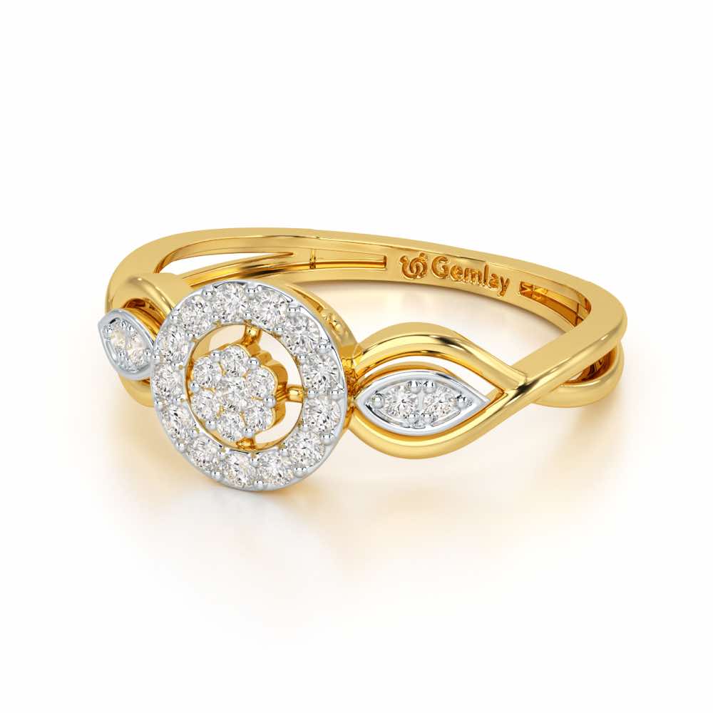 Buy Light Weight Gold & Diamond Rings Online for Women