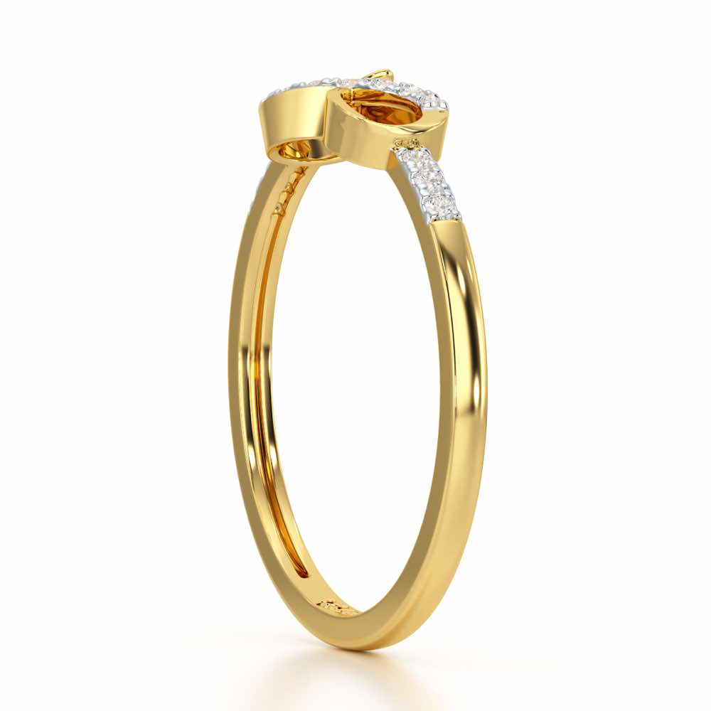 Buy Light Weight Gold & Diamond Rings Online for Women