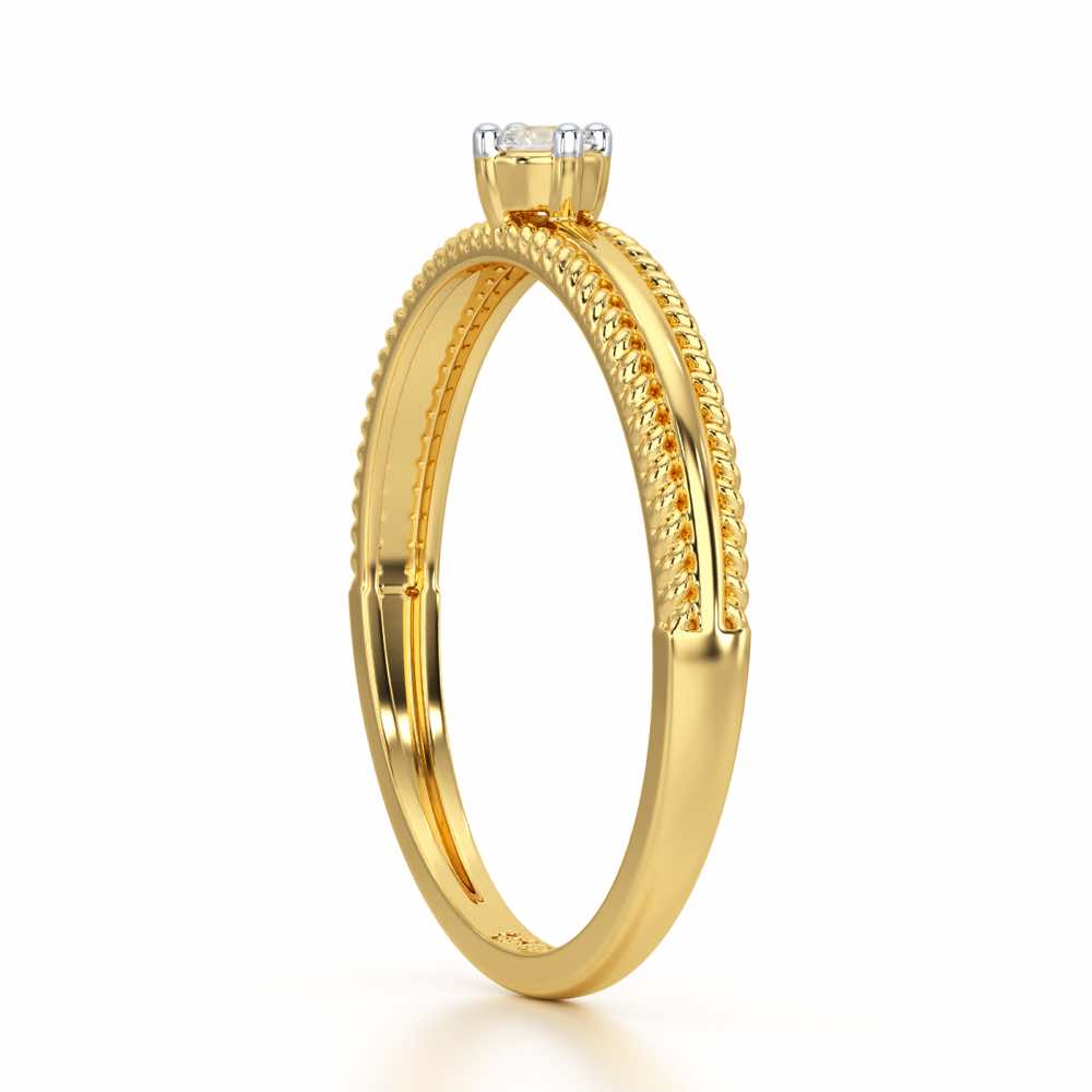 Buy Light Weight Gold & Diamond Rings Online for Women