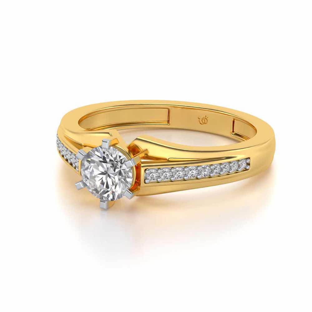 Buy Lightweight Solitaire Diamond Jewellery Designs Online
