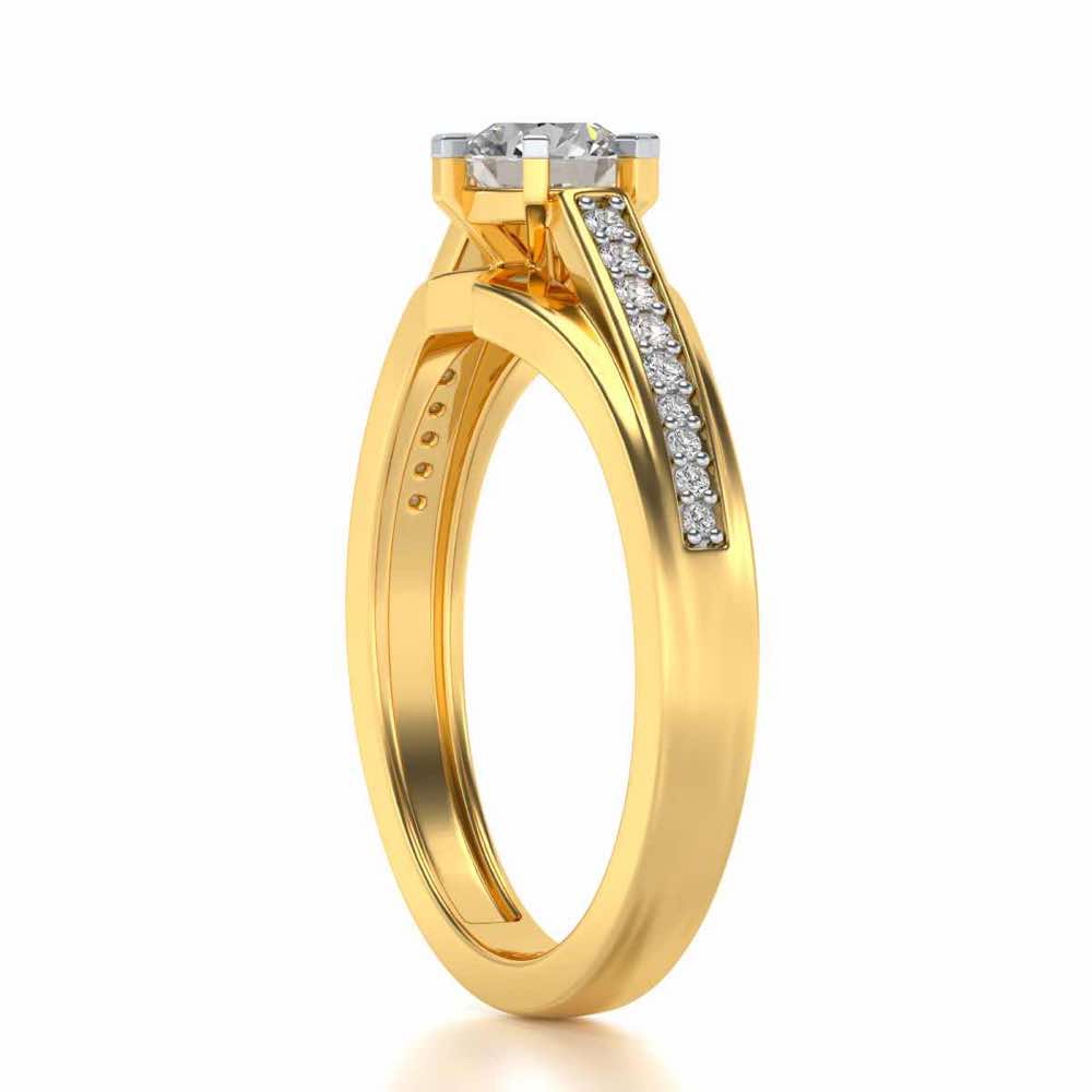 Buy Lightweight Solitaire Diamond Jewellery Designs Online