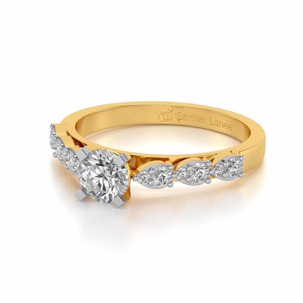 Buy Lightweight Solitaire Diamond Jewellery Designs Online