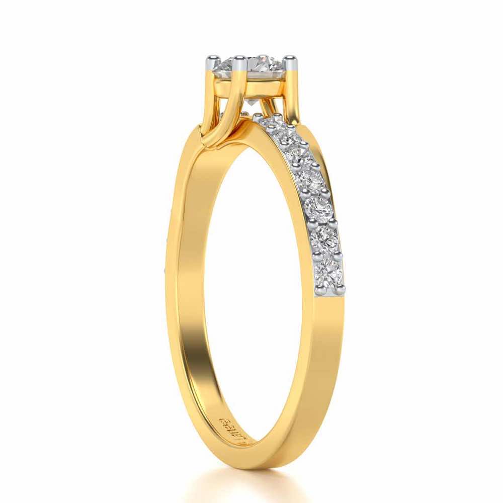Buy Lightweight Solitaire Diamond Jewellery Designs Online