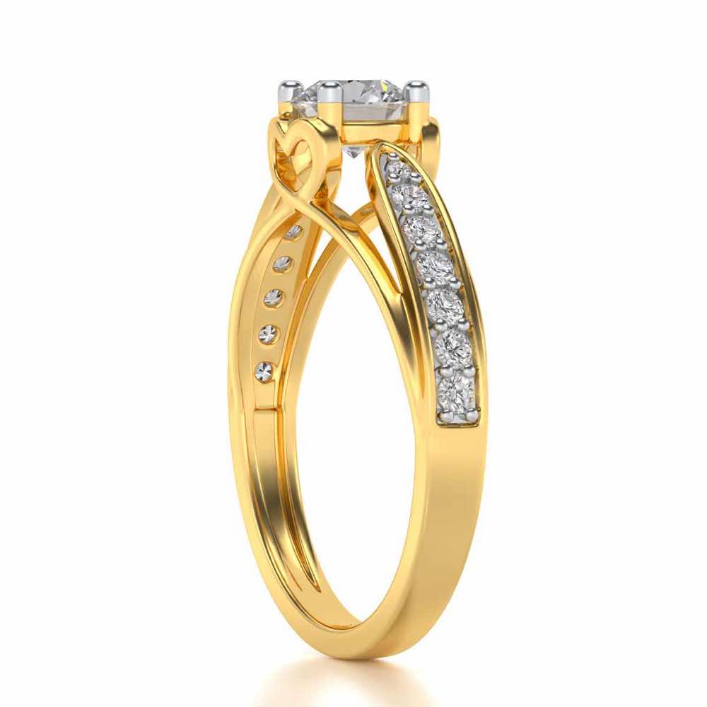 Buy Lightweight Solitaire Diamond Jewellery Designs Online